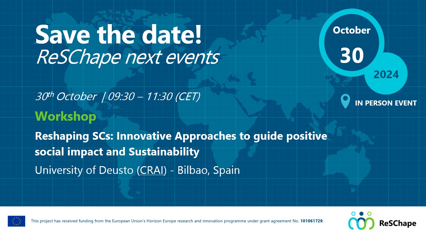 Workshop: Reshaping Supply Chains – Innovative Approaches for Positive ...